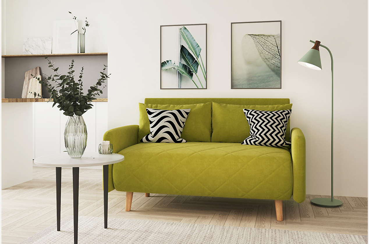 Диван Кускен Velvet Lime – купить в Москве по цене 34 990 рублей в ...